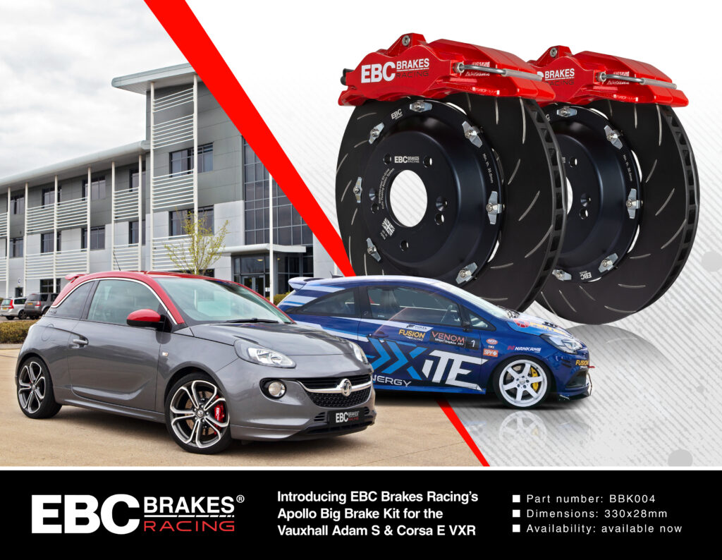 EBC Brakes Racing Apollo Big Brake Kit Now Available for Vauxhall Adam ...