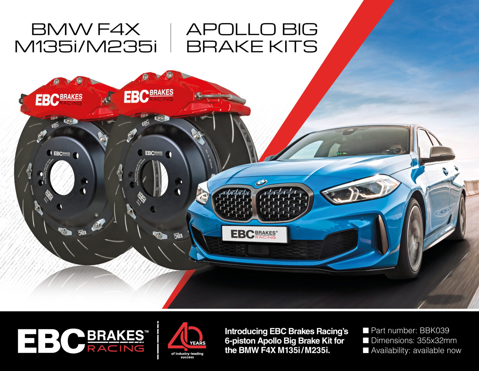 EBC Brakes Racing 6-Piston Apollo Big Brake Kit Now Available for F4X ...